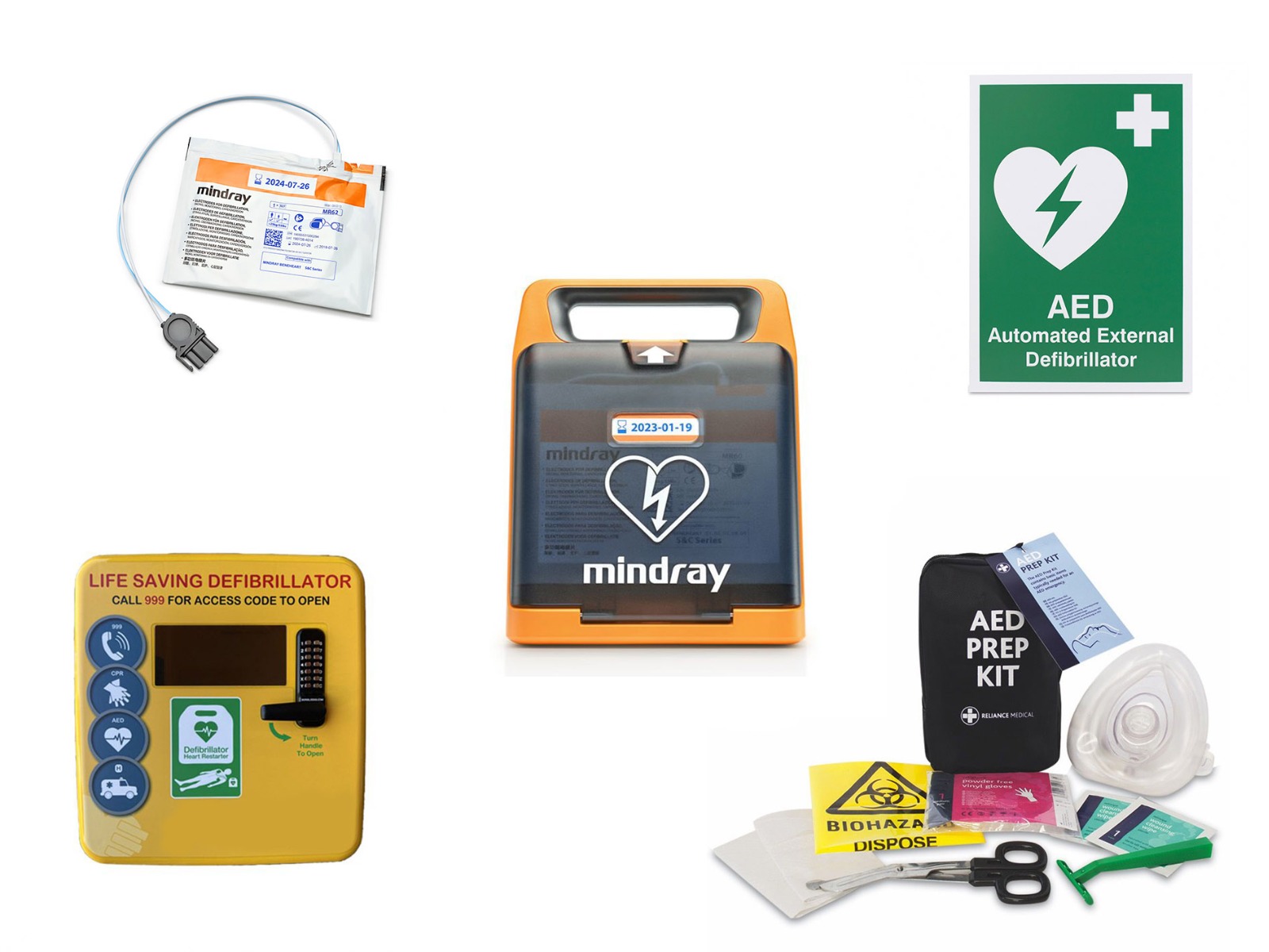 C2 Mindray BeneHeart Fully Automatic Defibrillator Outdoor Package