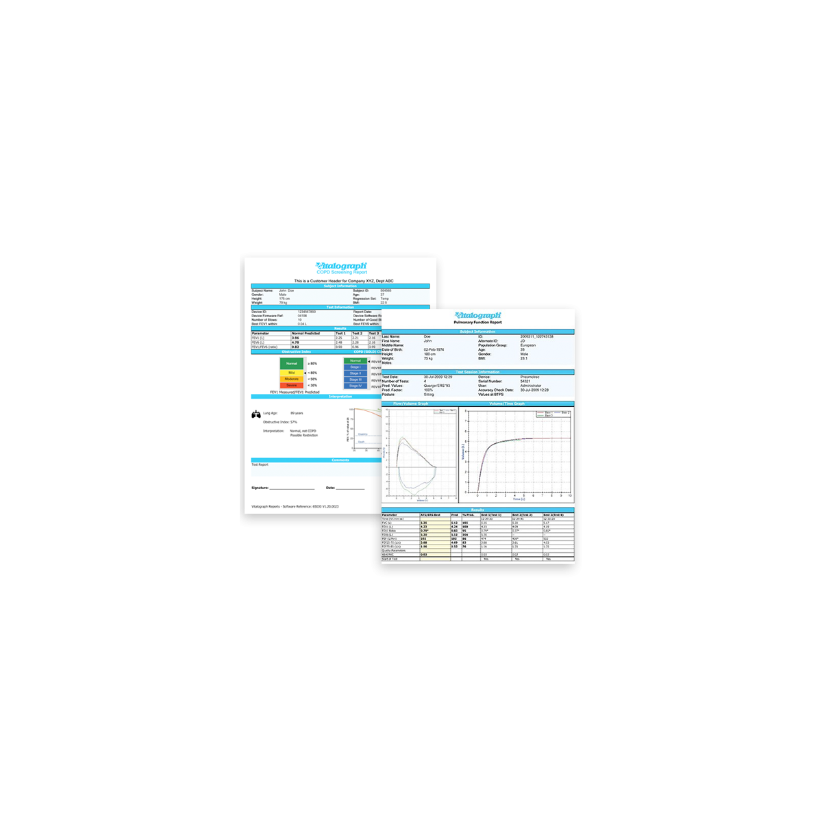 Vitalograph Reports Software