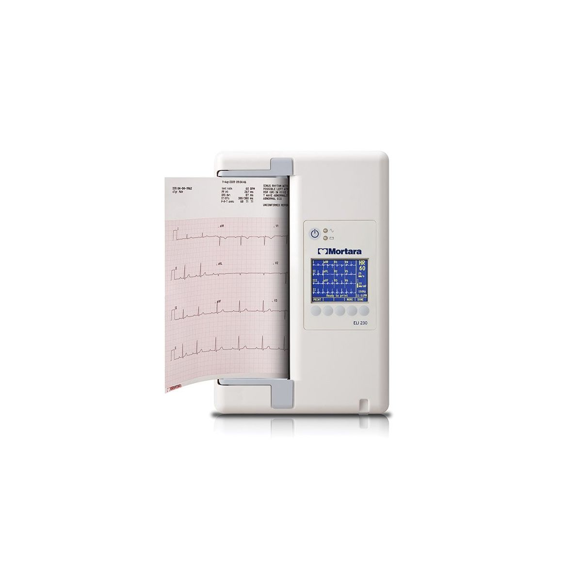 Mortara ELI230 Portable ECG, wired AM12 patient cable module